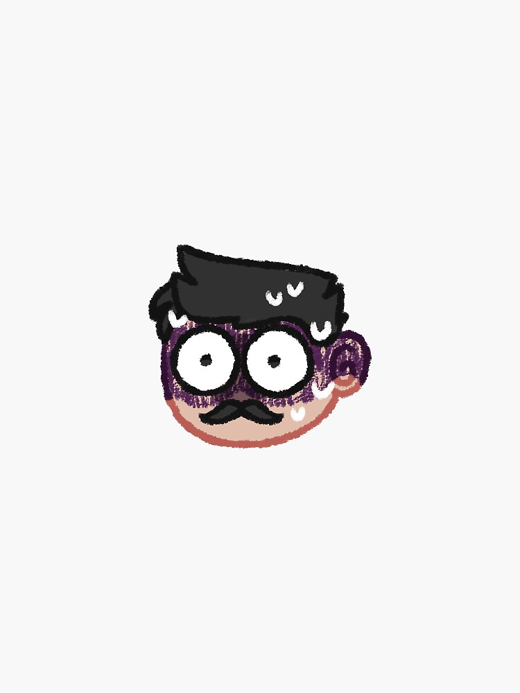 "Mumbo Emote Sticker" Sticker for Sale by -megaronii- | Redbubble
