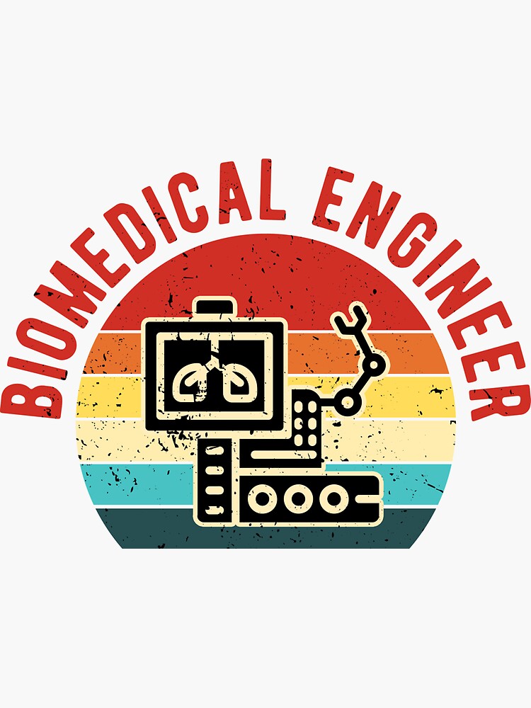"Retro Biomedical Engineering Vintage Biomed" Sticker for Sale by ...