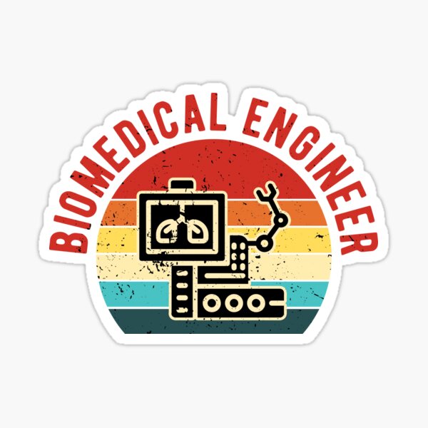 "Retro Biomedical Engineering Vintage Biomed" Sticker for Sale by ...