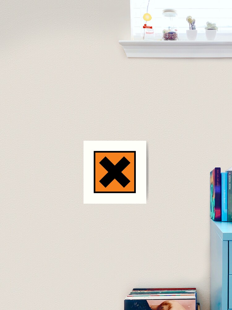 "Harmful / Irritant / Hazard Symbol (On White)" Art Print for Sale by ...