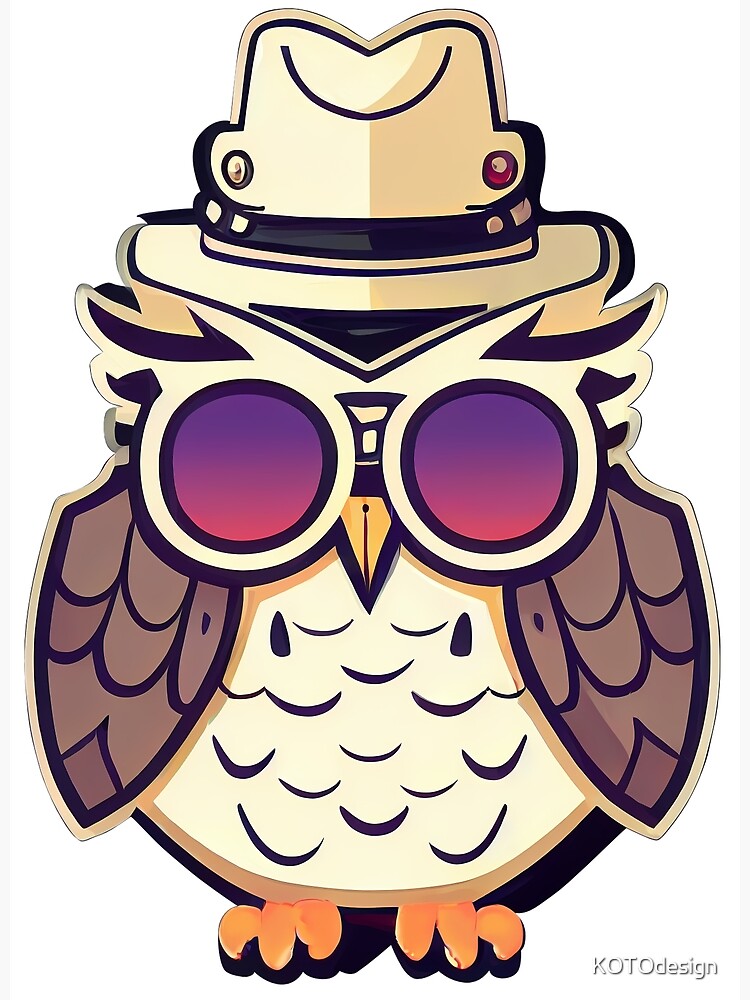 "Badass Owl with Shades" Poster for Sale by KOTOdesign | Redbubble