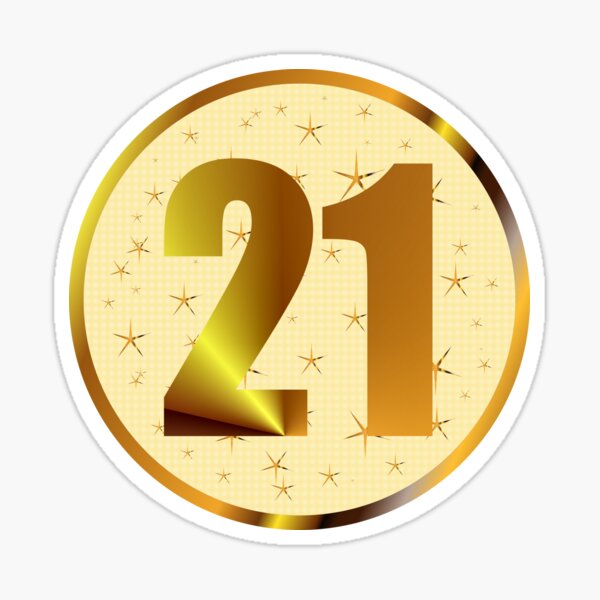 "21st Birthday Anniversary Celebration" Sticker for Sale by ...
