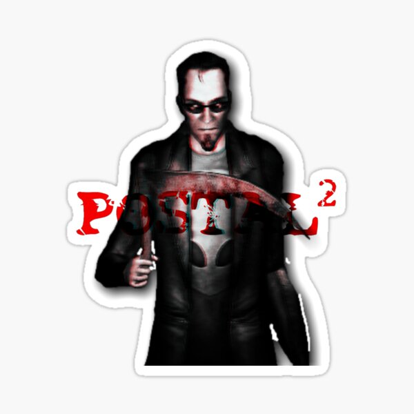 "Postal Dude Glitch " Sticker for Sale by Dylan Wiltshire | Redbubble