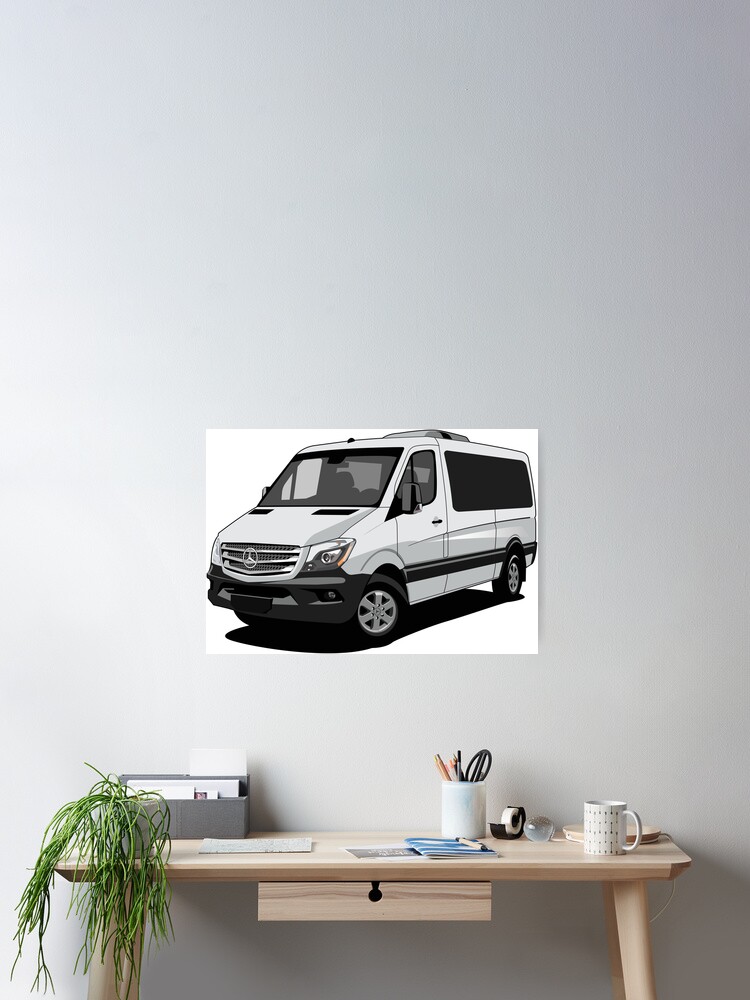 "Mercedes Sprinter Van" Poster for Sale by wisnubayuaji | Redbubble