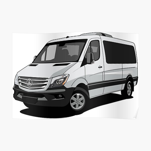 "Mercedes Sprinter Van" Poster for Sale by wisnubayuaji | Redbubble