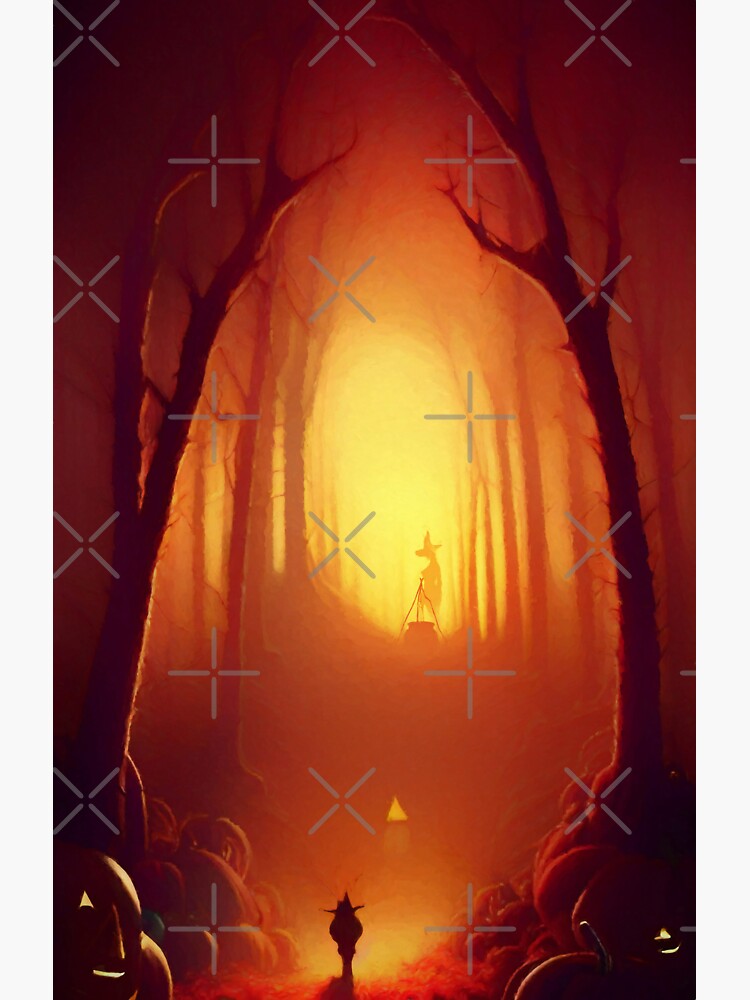"Witch conjuring in the forest" Sticker for Sale by AnnArtshock | Redbubble