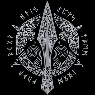 "GUNGNIR" Sticker for Sale by RAIDHO | Redbubble