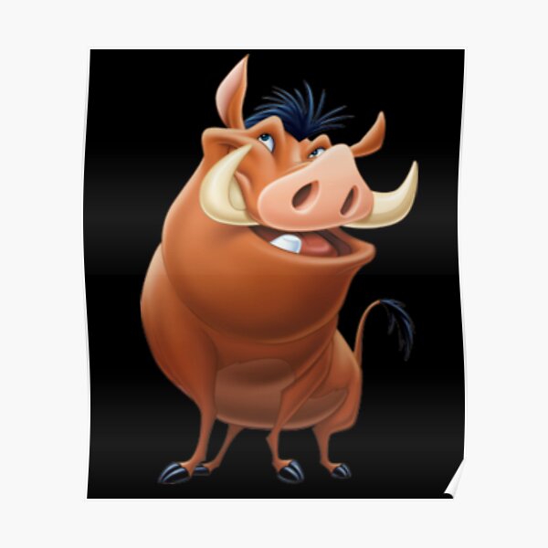 "pumbaa " Poster for Sale by foxdesing1 | Redbubble