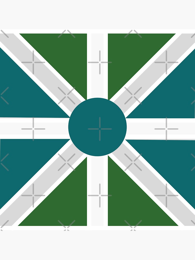 "Square, Triangle, Circle Cross " Sticker for Sale by Arrow60 | Redbubble