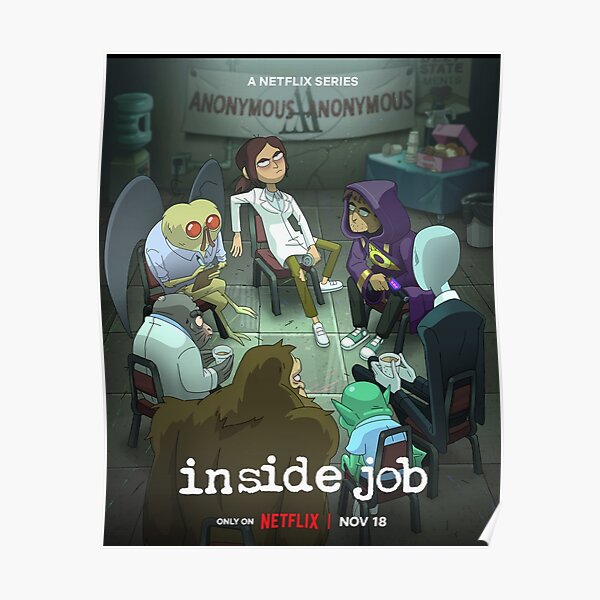 "Inside job" Poster for Sale by Aeyssa | Redbubble