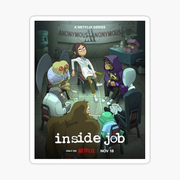 "Inside job" Sticker for Sale by Aeyssa | Redbubble