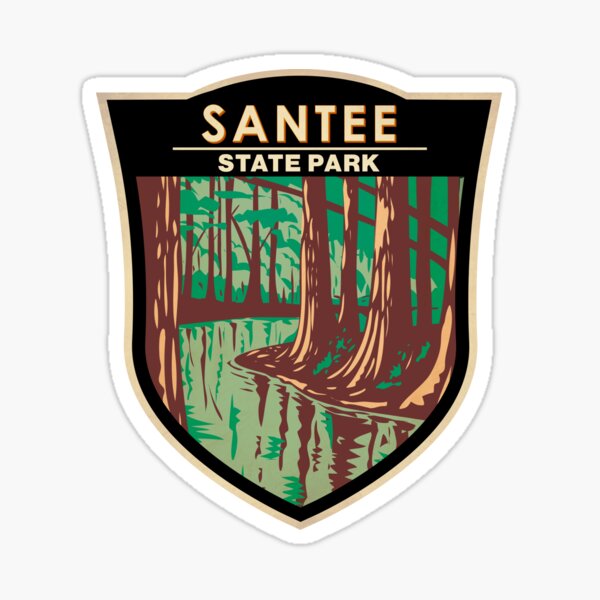 "Santee State Park South Carolina Vintage Badge" Sticker for Sale by ...