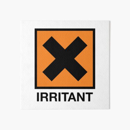 "Irritant Symbol (On White)" Art Board Print for Sale by STUDIO-72 ...