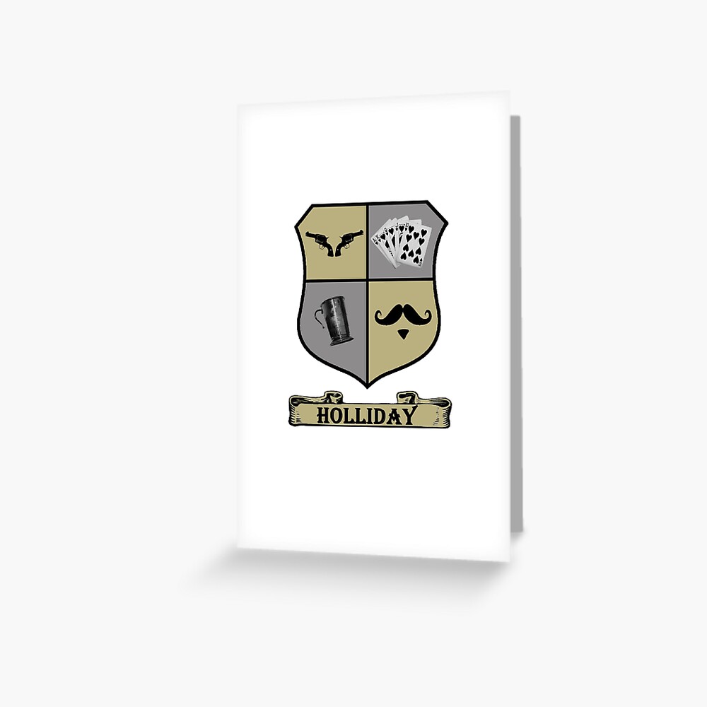 "Doc Holliday Coat of Arms" Greeting Card for Sale by GiantSquid1 ...