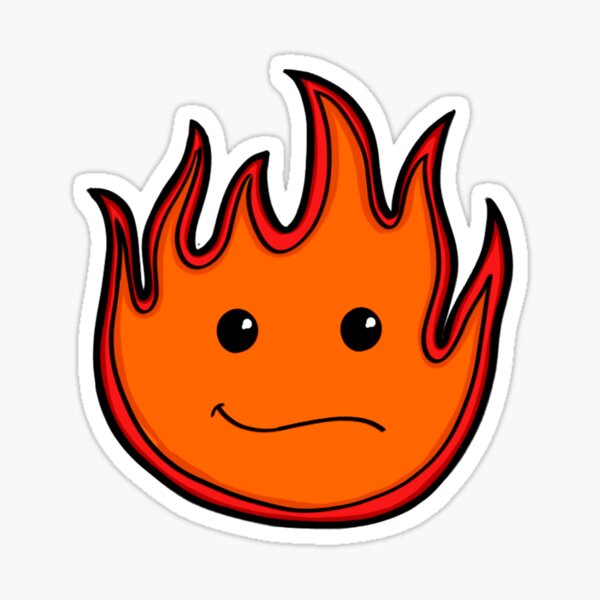 "Little Fire" Sticker for Sale by Leonarda-Saad | Redbubble