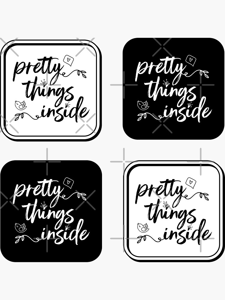 "Pretty Things Inside - Small Business Packaging Label Pack 2" Sticker ...