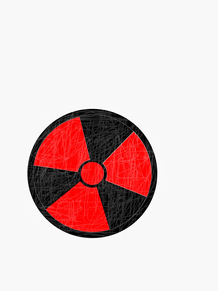 "Radioactive symbol nuclear .sticker" Sticker for Sale by bayantop ...