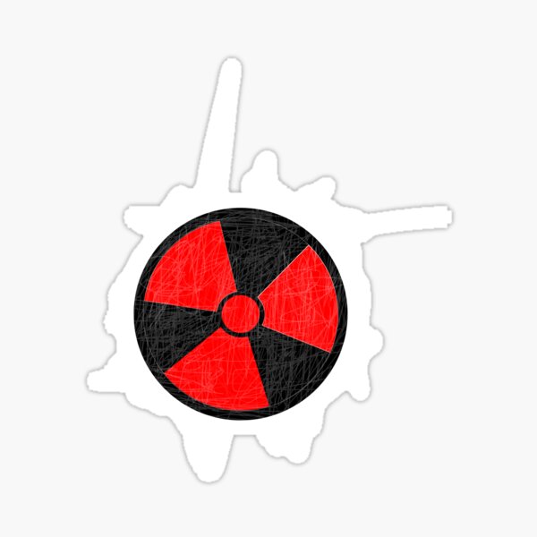 "Radioactive symbol nuclear .sticker" Sticker for Sale by bayantop ...