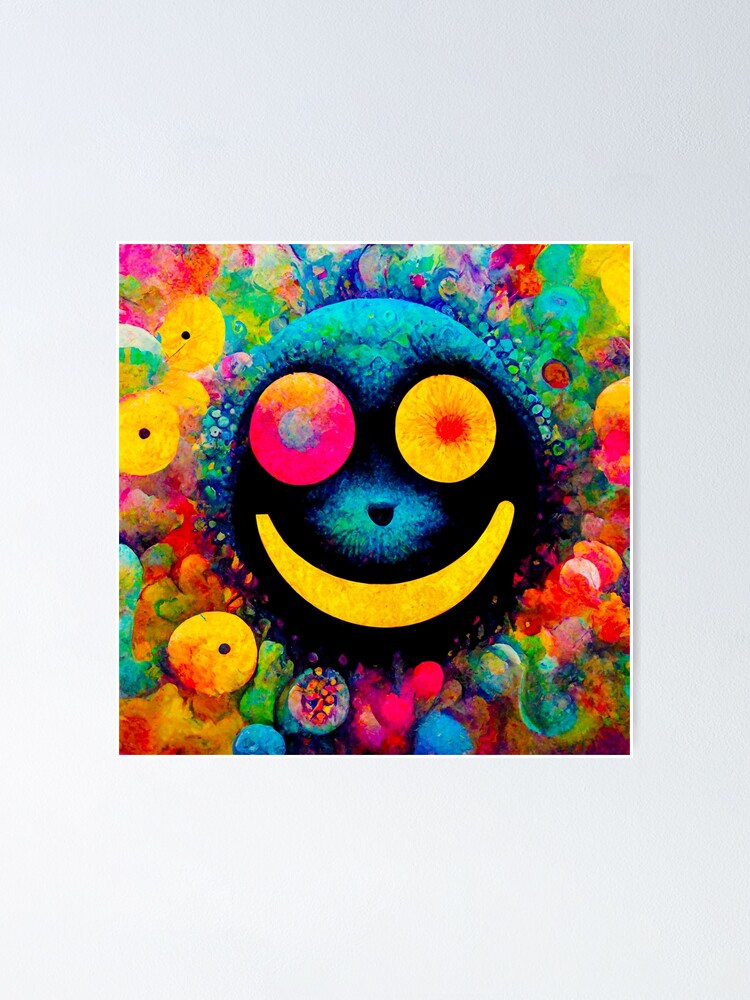 "smiley face" Poster for Sale by SmallSingy | Redbubble
