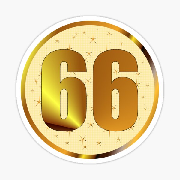 "66 Vintage Years Retro Celebration" Sticker for Sale by PlanetMonkey ...