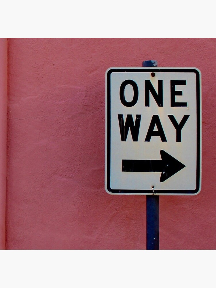 "ONE WAY" Sticker for Sale by LadyMDesigner | Redbubble