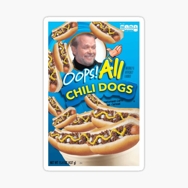 "JCM Suckin' On Chili Dogs" Sticker for Sale by JahZu | Redbubble