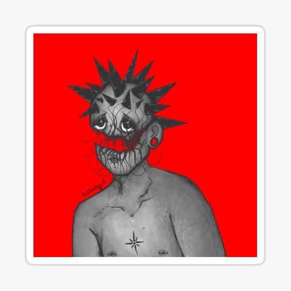 "AGONY" Sticker for Sale by BugInTheCircus | Redbubble