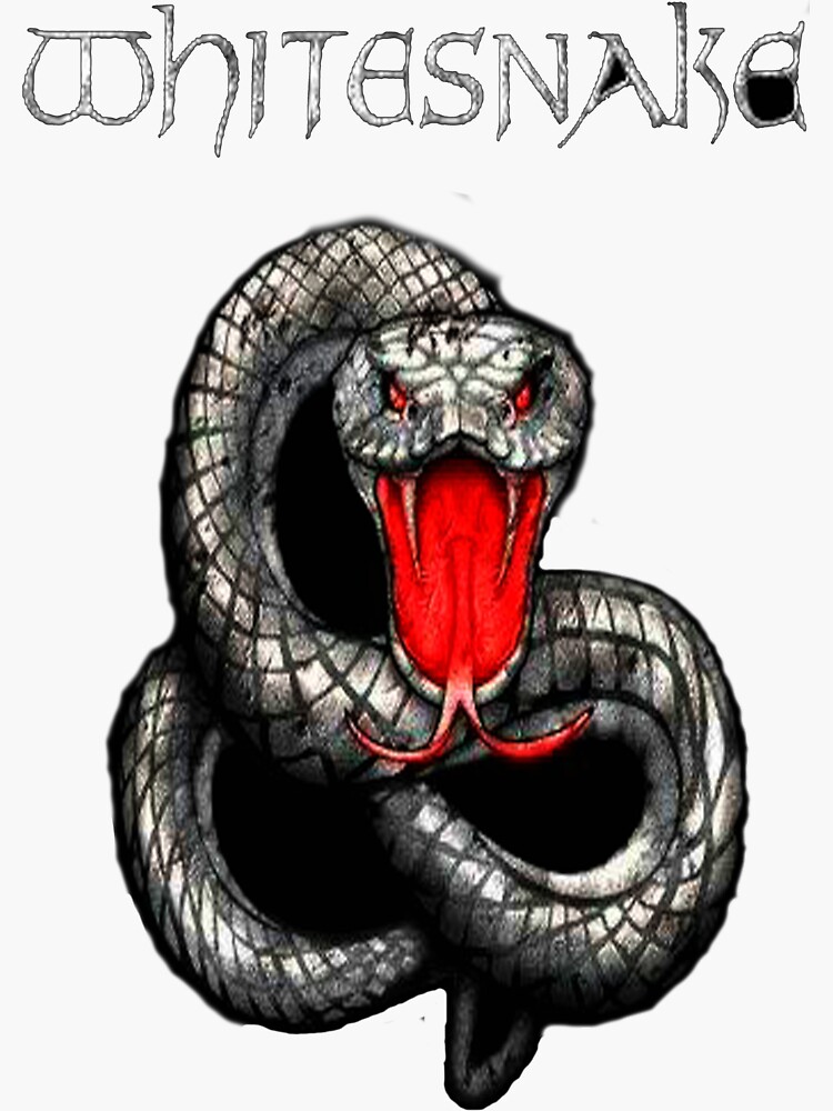 "whitesnake new logo" Sticker for Sale by McMeekin24 | Redbubble