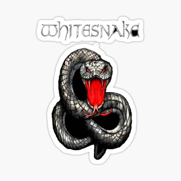 "whitesnake new logo" Sticker for Sale by McMeekin24 | Redbubble