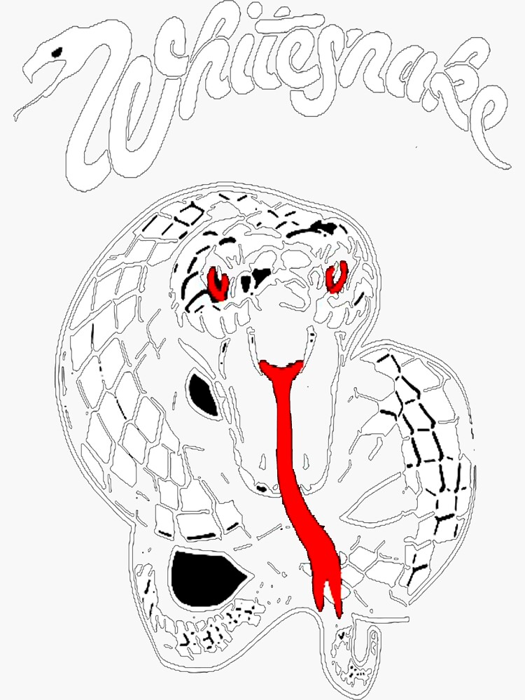 "whitesnake new logo" Sticker for Sale by McMeekin24 | Redbubble