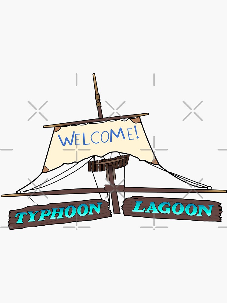 "Typhoon Lagoon Entrance Sign" Sticker for Sale by Yensid1971 | Redbubble