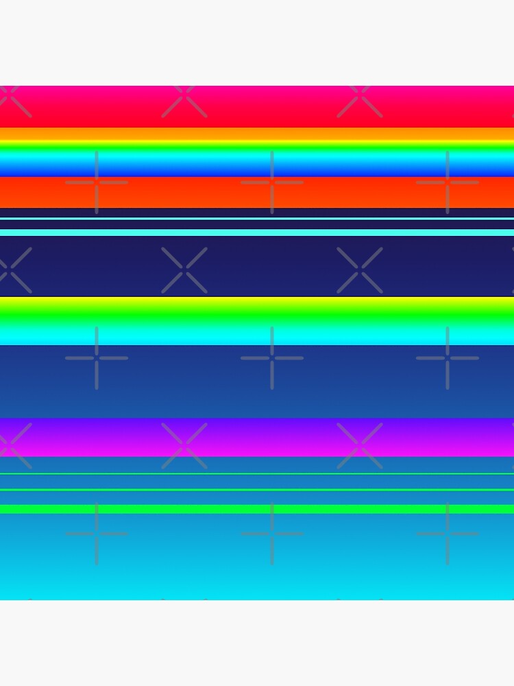 "Blue and rainbow color palette | bright energetic colors" Poster for ...