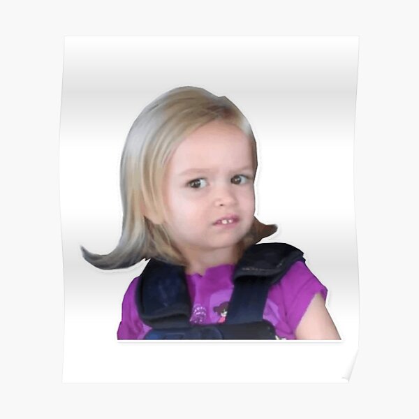 "Confused girl meme" Poster for Sale by ManiaPupShop | Redbubble