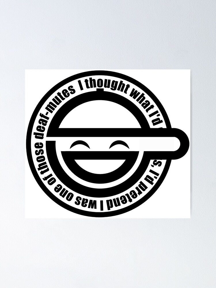 "Ghost in the Shell - Laughing Man Mono Logo" Poster for Sale by drkpxl ...