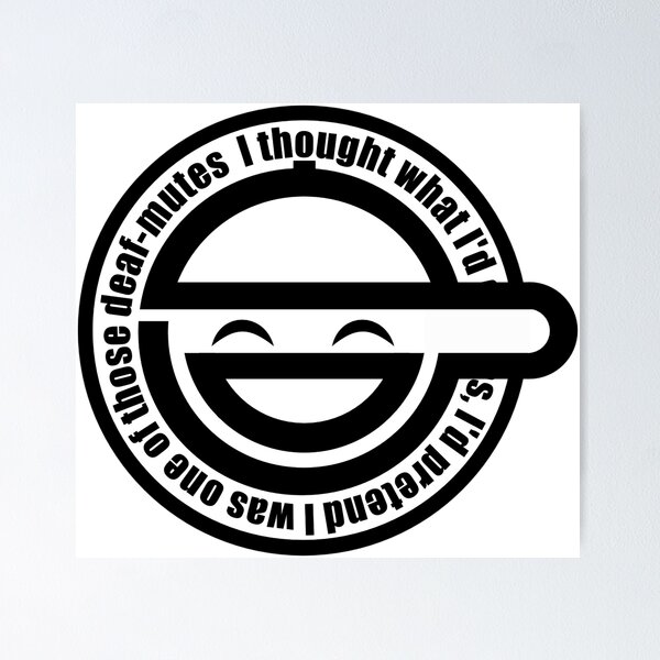 "Ghost in the Shell - Laughing Man Mono Logo" Poster for Sale by drkpxl ...