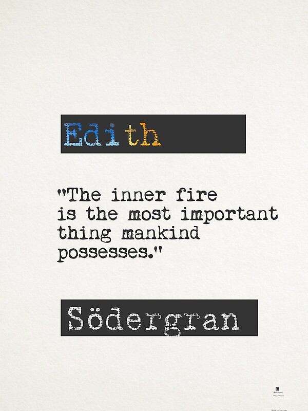 " Edith Södergran quote " by epicpaper quotes shop | Redbubble