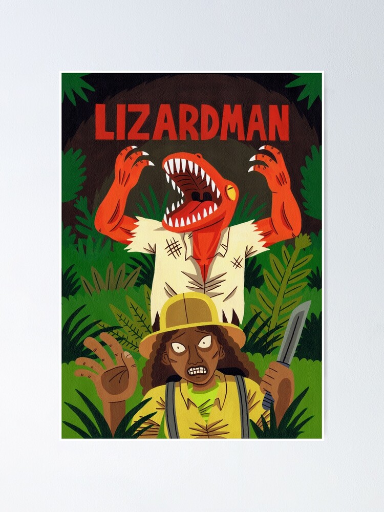 "Lizardman" Poster by jackteagle | Redbubble
