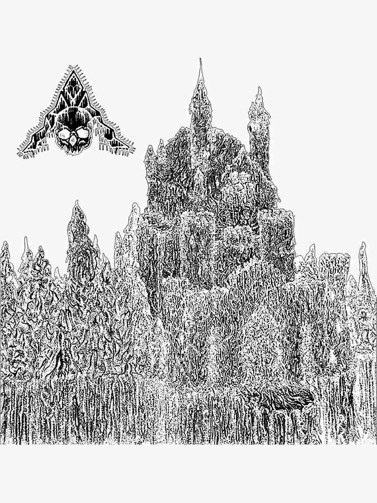 "merch undeath band covers art concert" Sticker for Sale by nayrlee ...