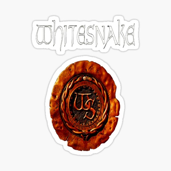 "whitesnake new logo" Sticker for Sale by McMeekin24 | Redbubble
