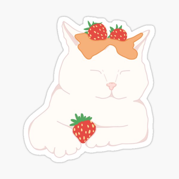 "Aesthetic Cat Digital " Sticker for Sale by PaintingOrama | Redbubble