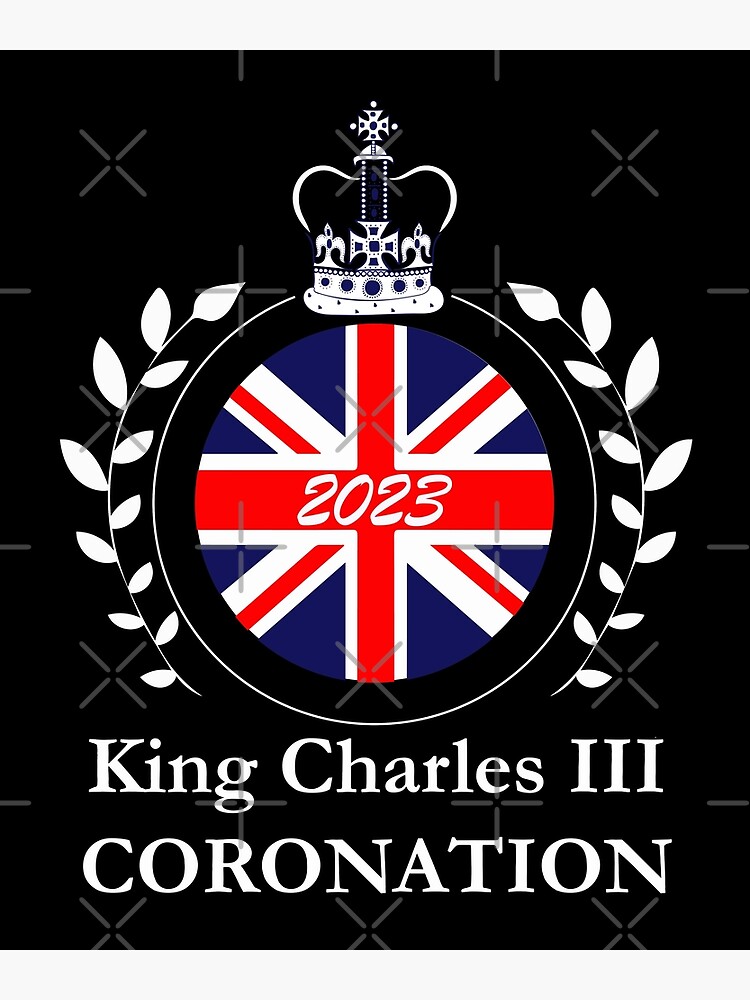 "King Charles III Coronation 2023 | Bold Lettering" Poster for Sale by ...
