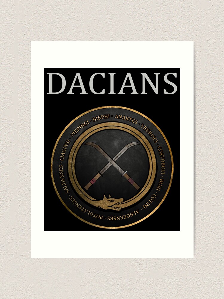 "Dacia - Ancient Dacian Tribes - Draco and Falx Symbol" Art Print for ...
