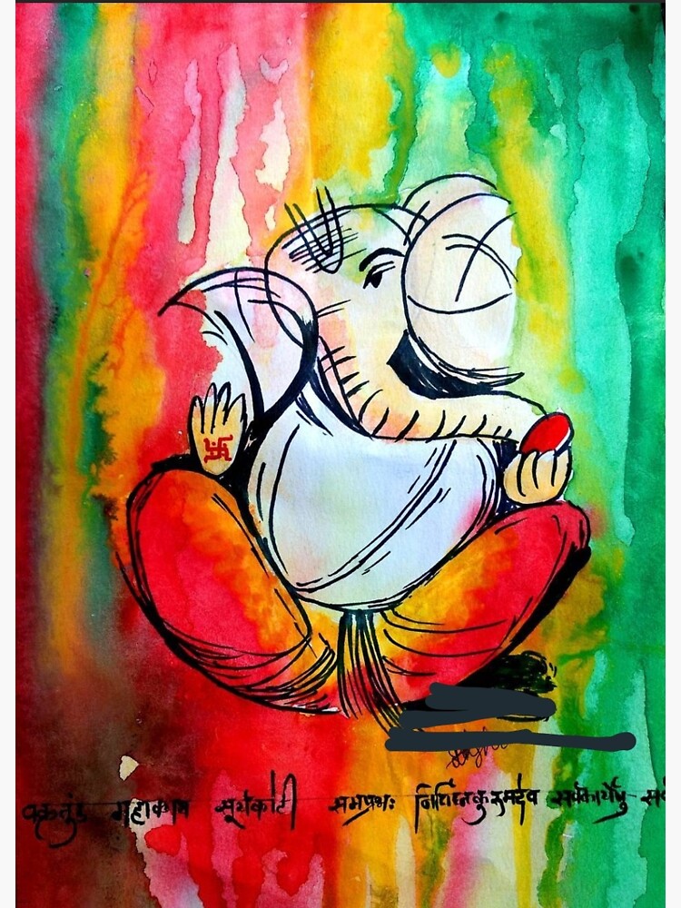 "Ganpati bappa " Sticker for Sale by dix986 | Redbubble