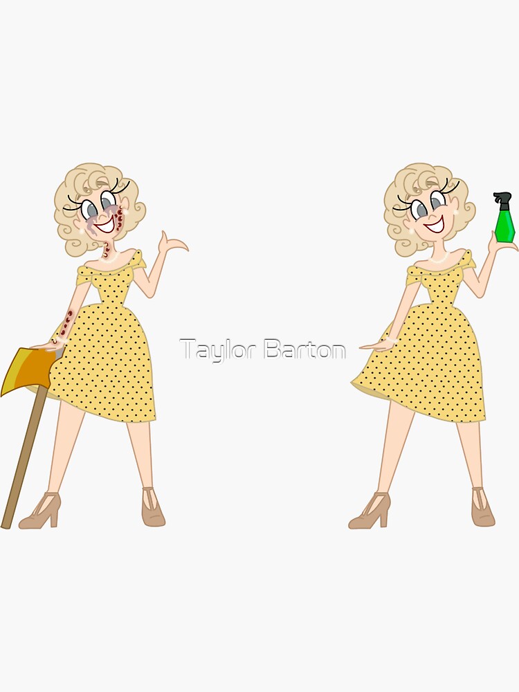 "Sandra and Barbra Set" Sticker for Sale by Tcb31101 | Redbubble