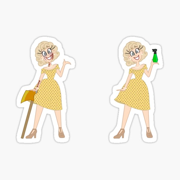 "Sandra and Barbra Set" Sticker for Sale by Tcb31101 | Redbubble