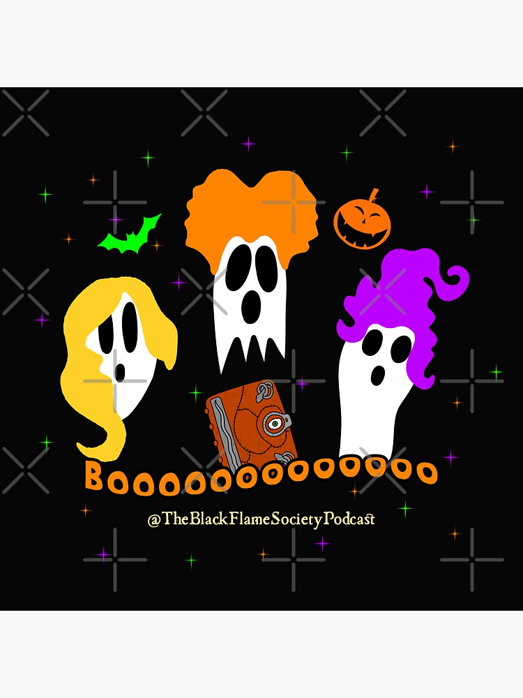 "Boooooook Sanderson Sister Ghosts Halloween Design" Sticker for Sale ...
