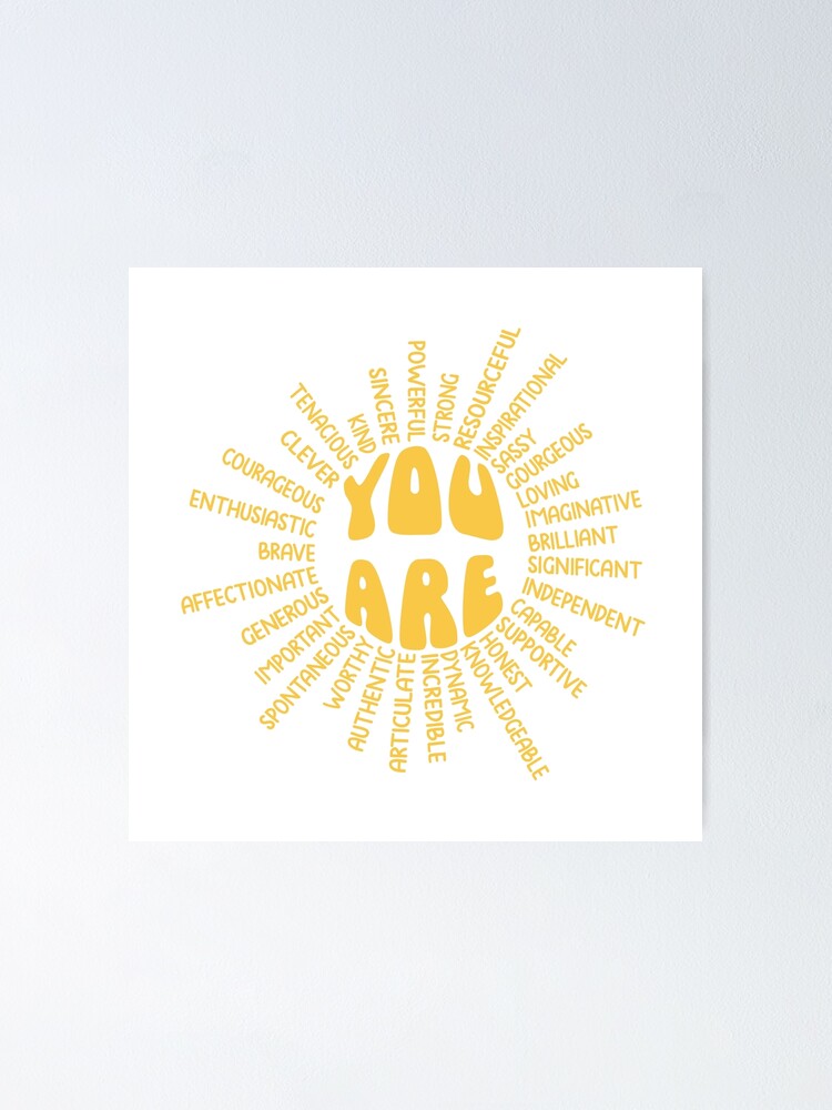 "Cute motivational sticker - inspirational quote - affirmation sticker ...