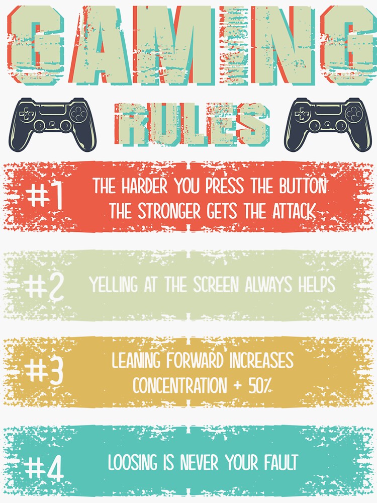 "Gamer Logic Gaming Gift Video Games Gamer" Sticker for Sale by ...