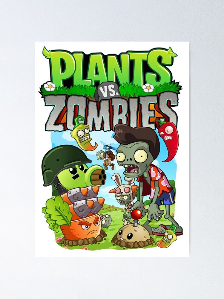 "Plants VS Zombie Aesthetic" Poster for Sale by jeaneerland | Redbubble