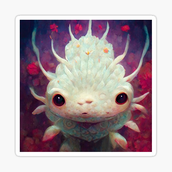 "The God of Axolotls" Sticker for Sale by PlanetSlushy | Redbubble